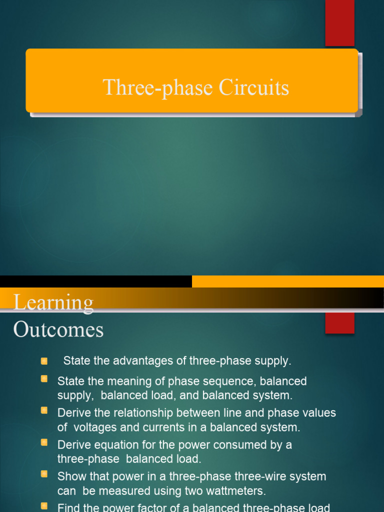 3phase Circuit | PDF | Electricity | Electromagnetism
