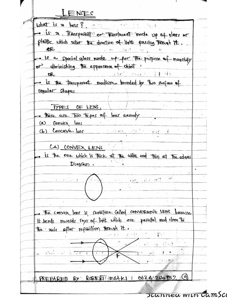 Refraction Through Lens | PDF Refraction Through Lens | PDF