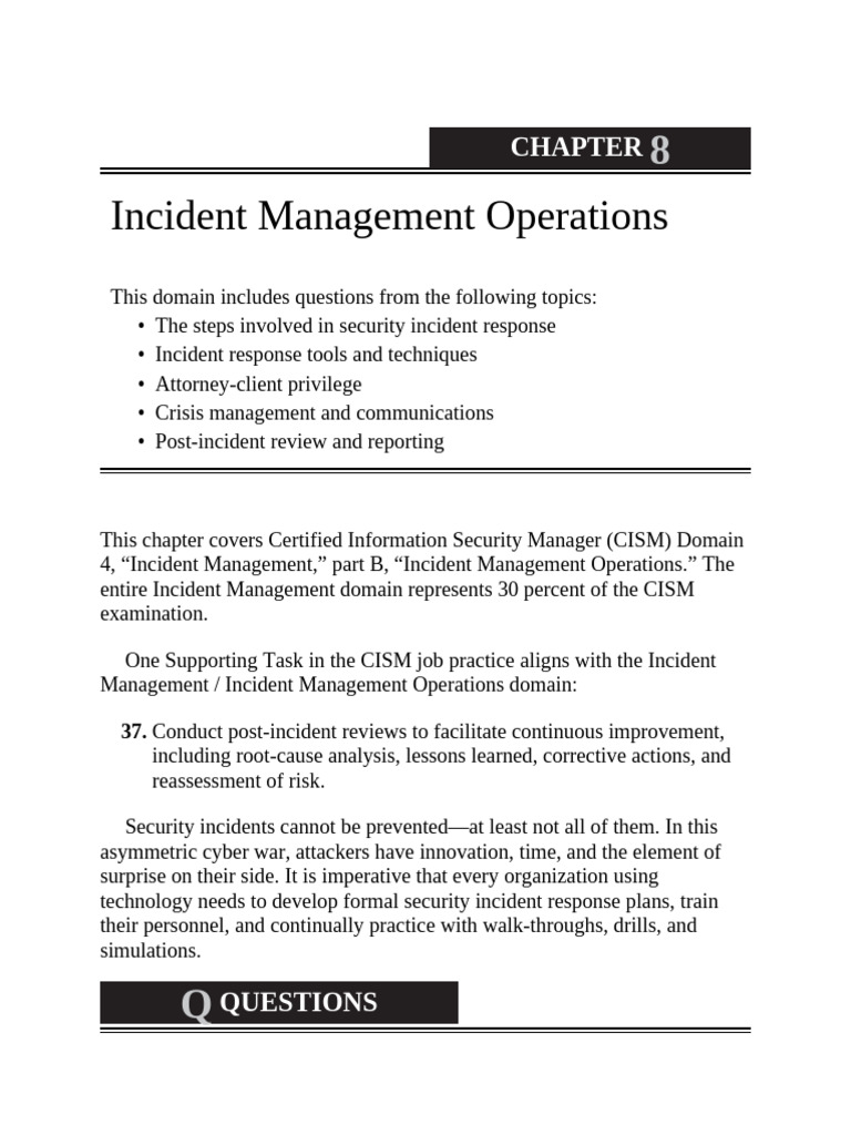 Incident Management Operations: 37. Conduct Post-Incident Reviews To ...
