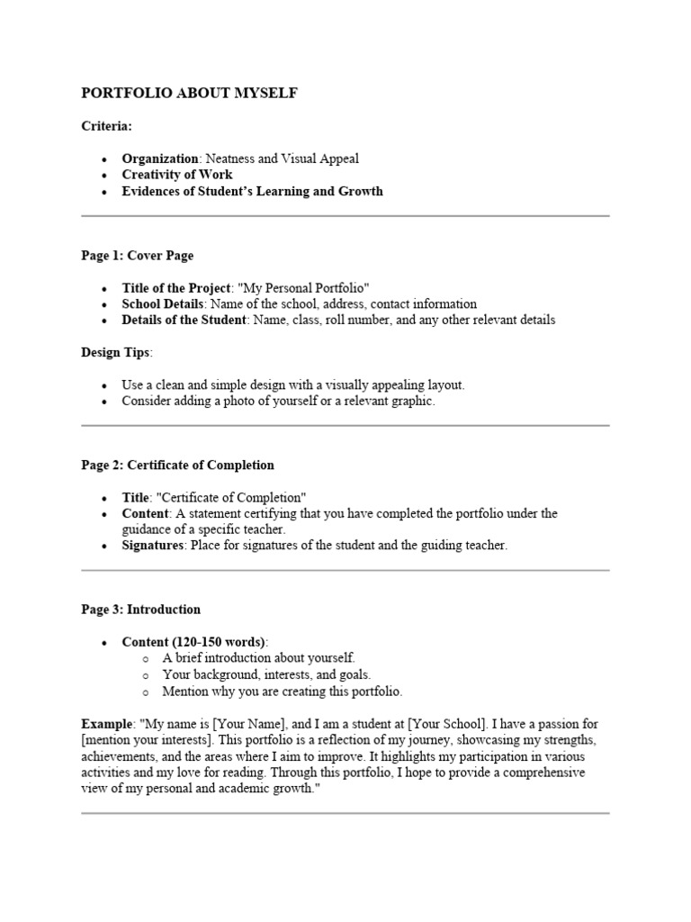 Portfolio About Myself 2 | PDF | Cognition | Cognitive Science