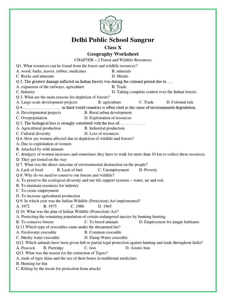 ch_2_CLASS_10_Geo | PDF | Soil | Habitat Destruction