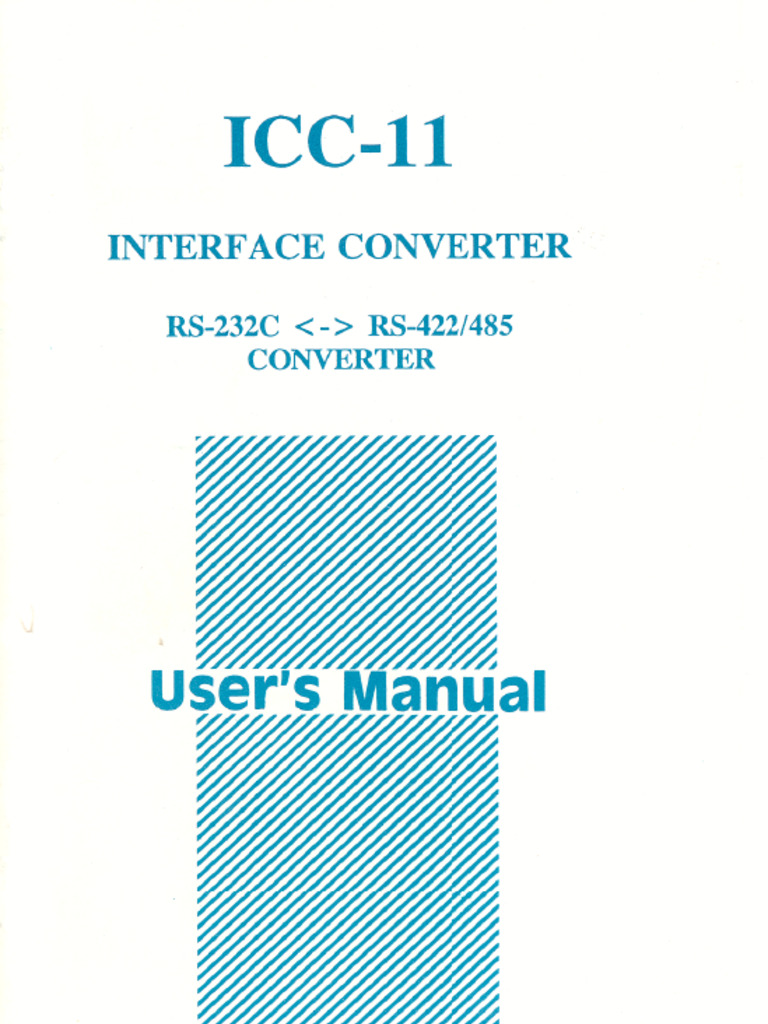 RS232 485conv ICC 11 | PDF