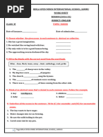 Class 4 Articles Worksheet | PDF