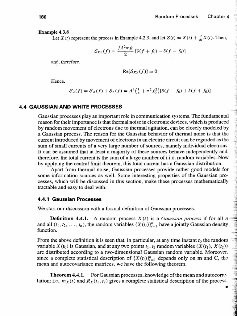 Gaussian Random Processes | PDF