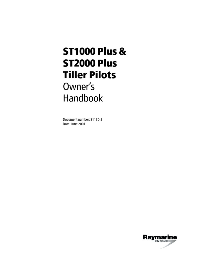 ST1000 Plus & ST2000 Plus Tiller Pilots ST1000 Plus & ST2000 Plus | PDF ...