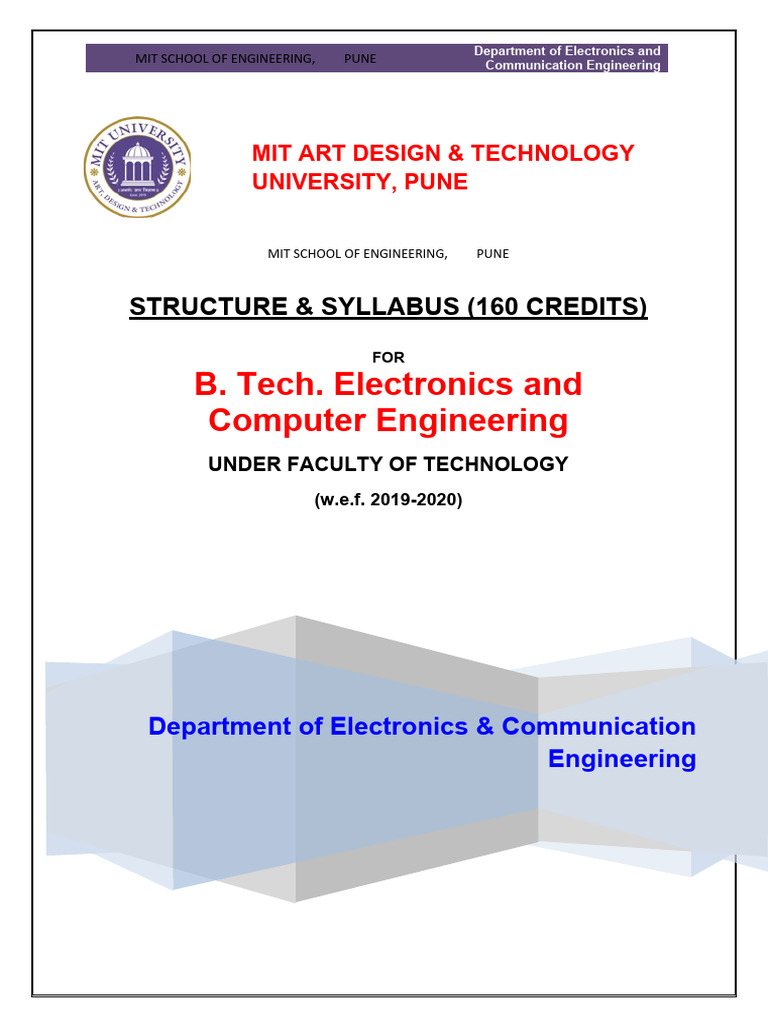 B. Tech ECE Electronics Computer Engineering 2018 Pattern | PDF | Electronics | Engineering