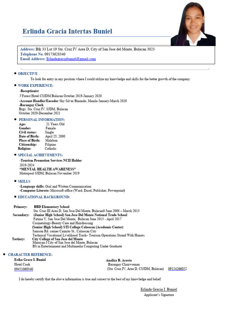 Resume Buniel | PDF