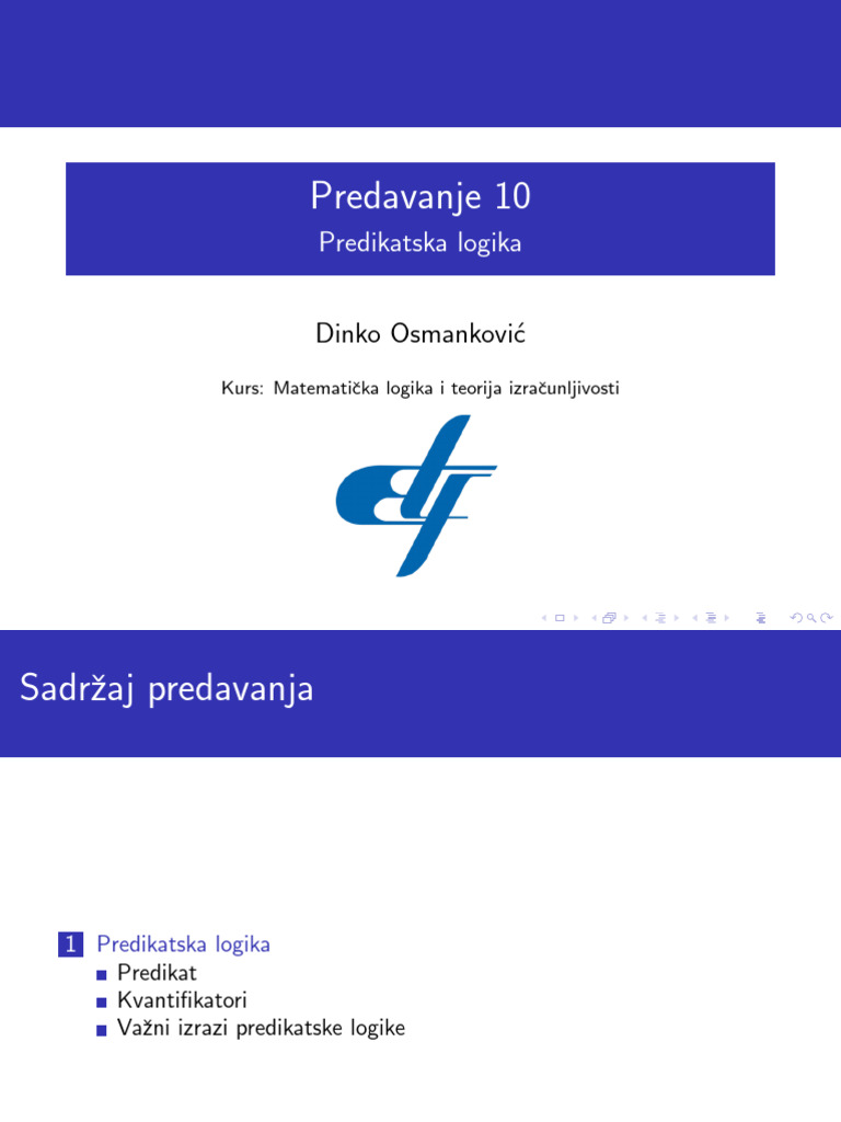Predavanje 10 | PDF