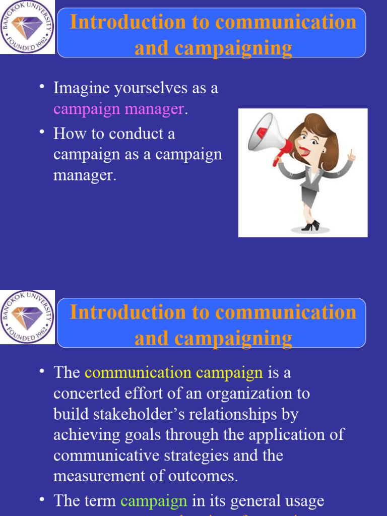 Introduction To Communication and Campaigning | PDF | Marketing | Communication
