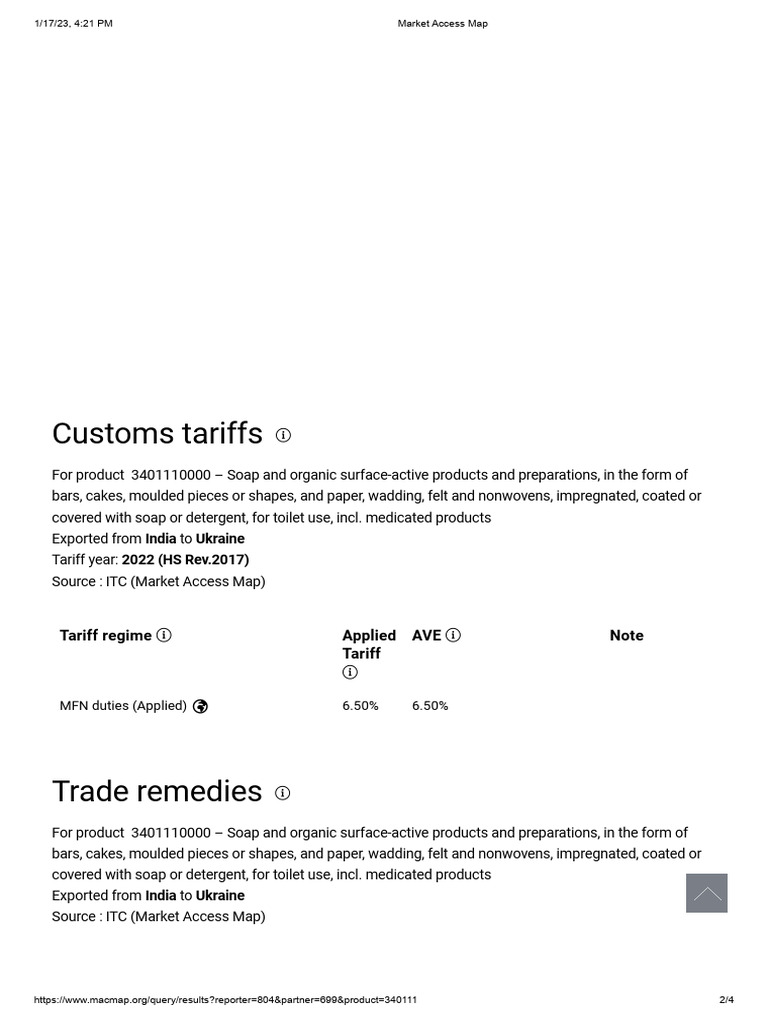Market Access Map | PDF | Market Access | International Economic ...