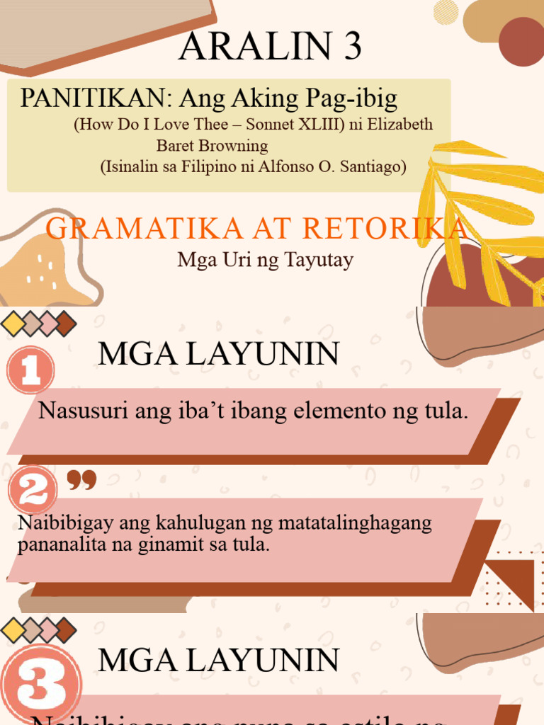 Aralin 3 - Tula | PDF