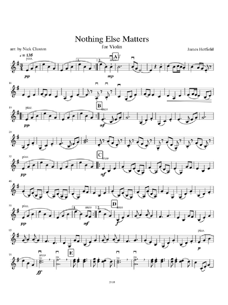 Nothing Else Matters | PDF