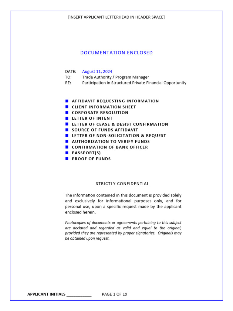 2019 KYC-CIS Company PACKAGE | PDF | Securities (Finance) | Signature