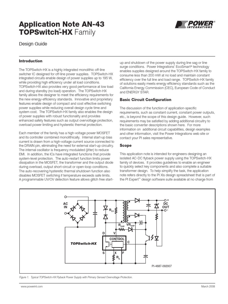 An 43 | PDF | Power Supply | Rectifier