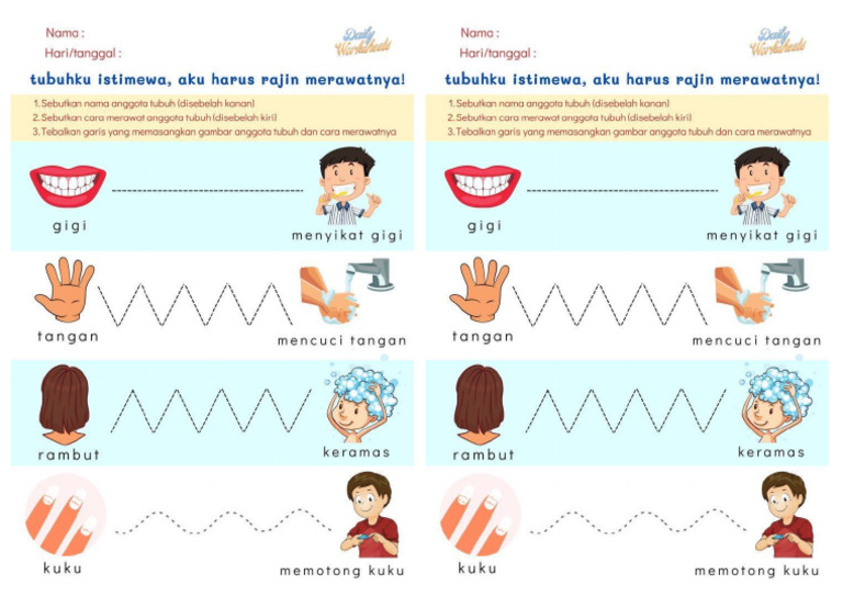 Worksheet Diri Sendiri | PDF