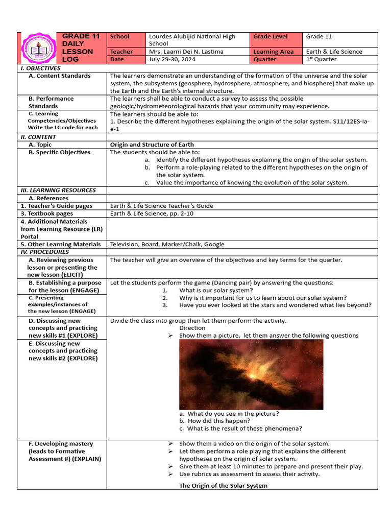 Earth and Life Science | PDF | Rock (Geology) | Earth Sciences