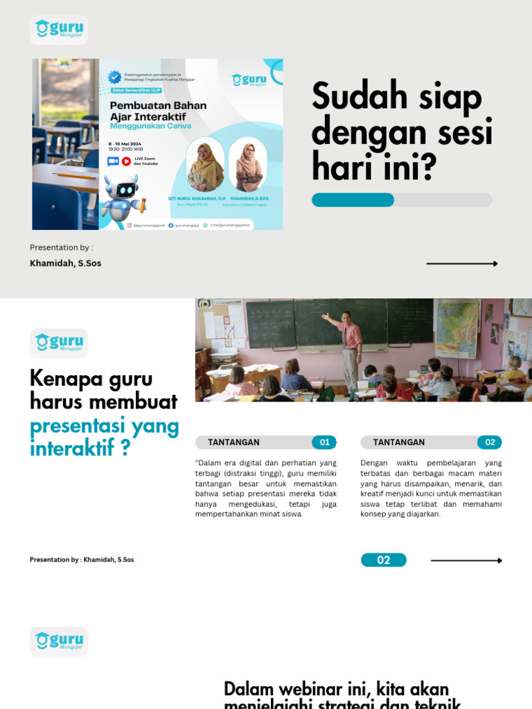 Bahan Ajar Interaktif Menggunakan Canva | PDF