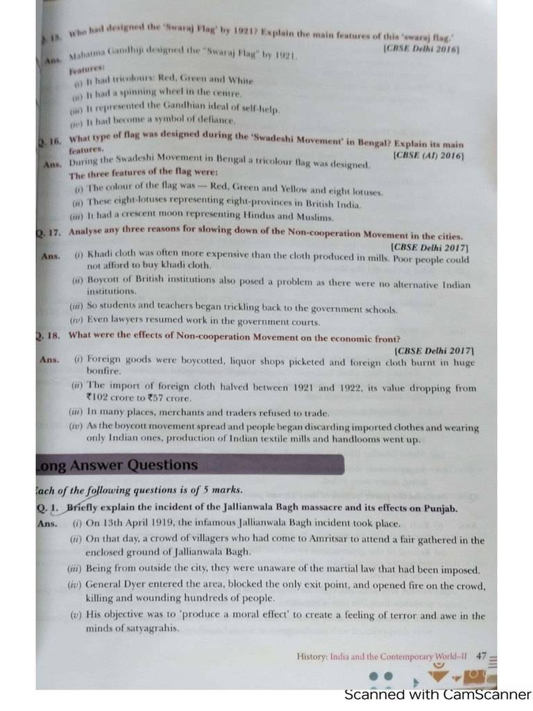 ch.2 History Long Answers | PDF