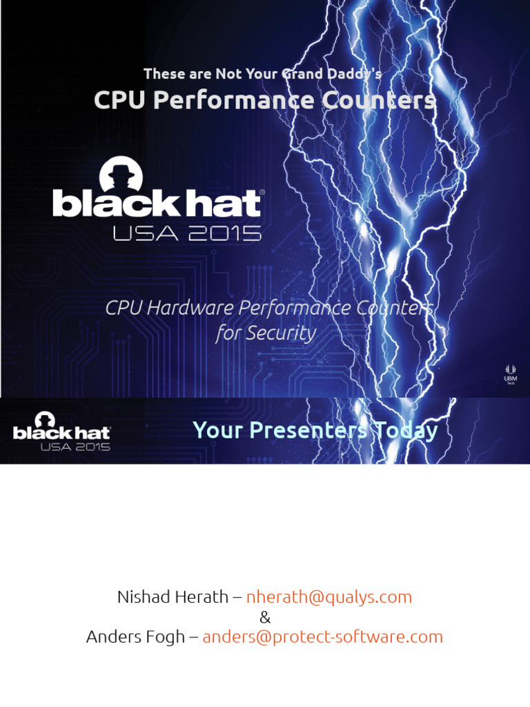 These Are Not Your Grand Daddys CPU Performance Counters - CPU Hardware Performance Counters For ...