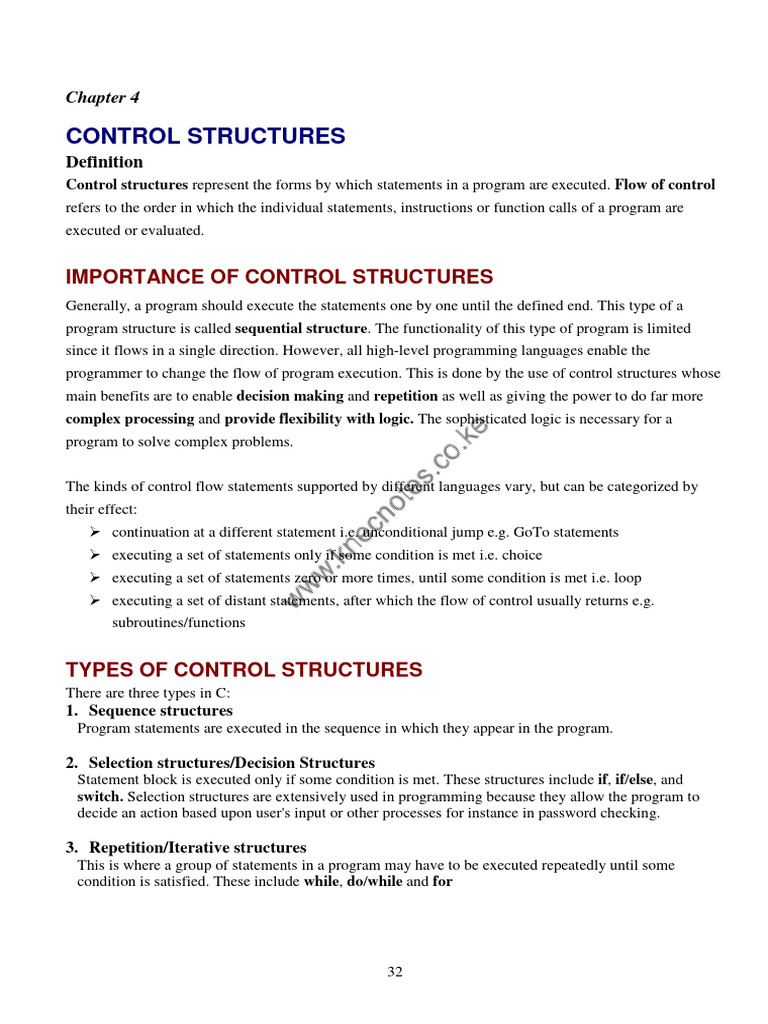 4 Sitd109 Control-structures | PDF | Control Flow | Computer Program