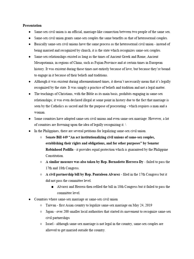Pointers Pdf Discrimination Same Sex Marriage 