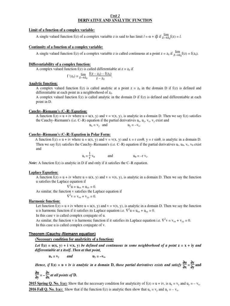 E Math 4 by YRG To Students - Nec - 2078 | PDF | Complex Analysis ...