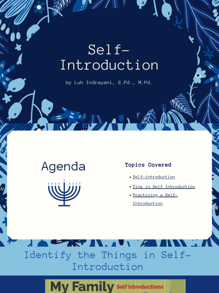 Meeting 1 - Self Introduction - Compressed | PDF