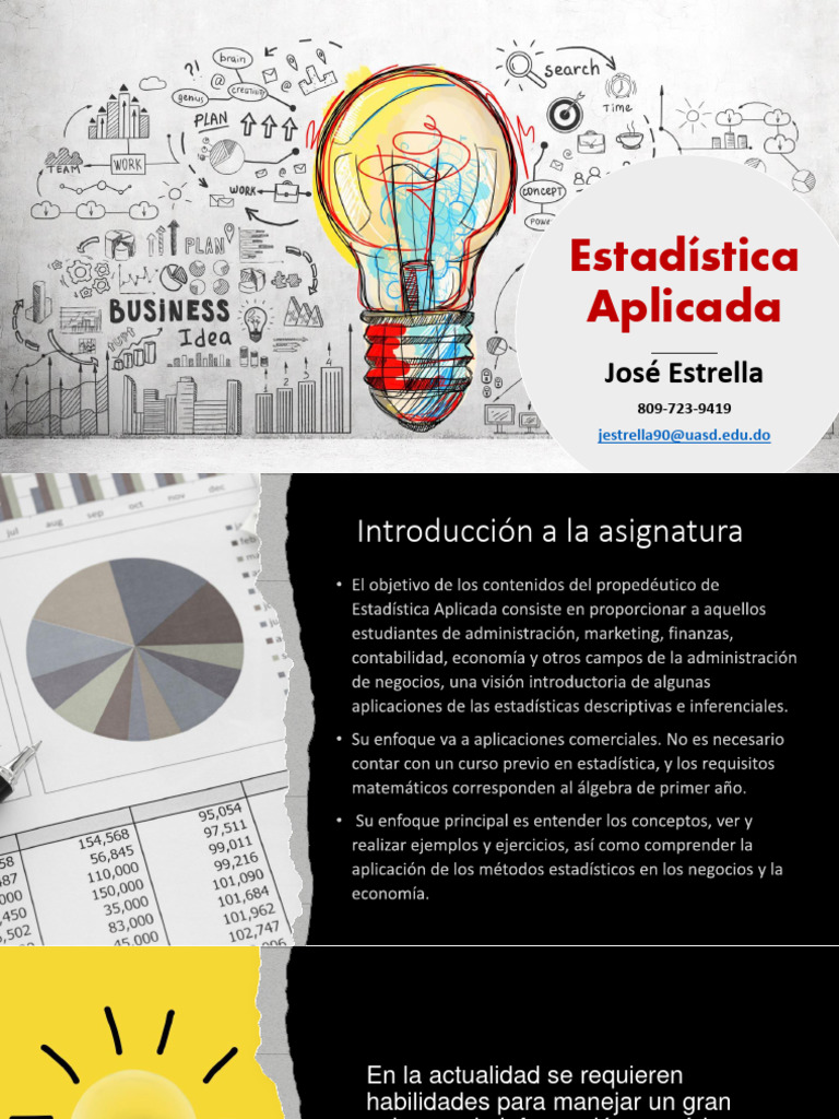 Contabilidad Tributaria - Conceptos Basicos de Estadistica - Primera Parte - Resumen | PDF ...