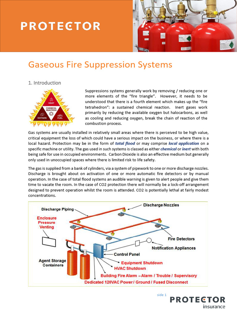 Protector RM Guidance - Gaseous Fire Suppression | PDF | Fire Sprinkler ...