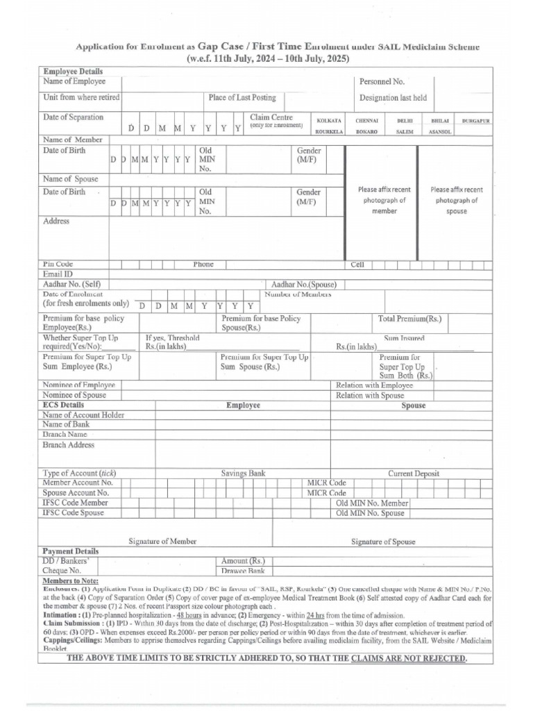 Sail Insurance Form | PDF