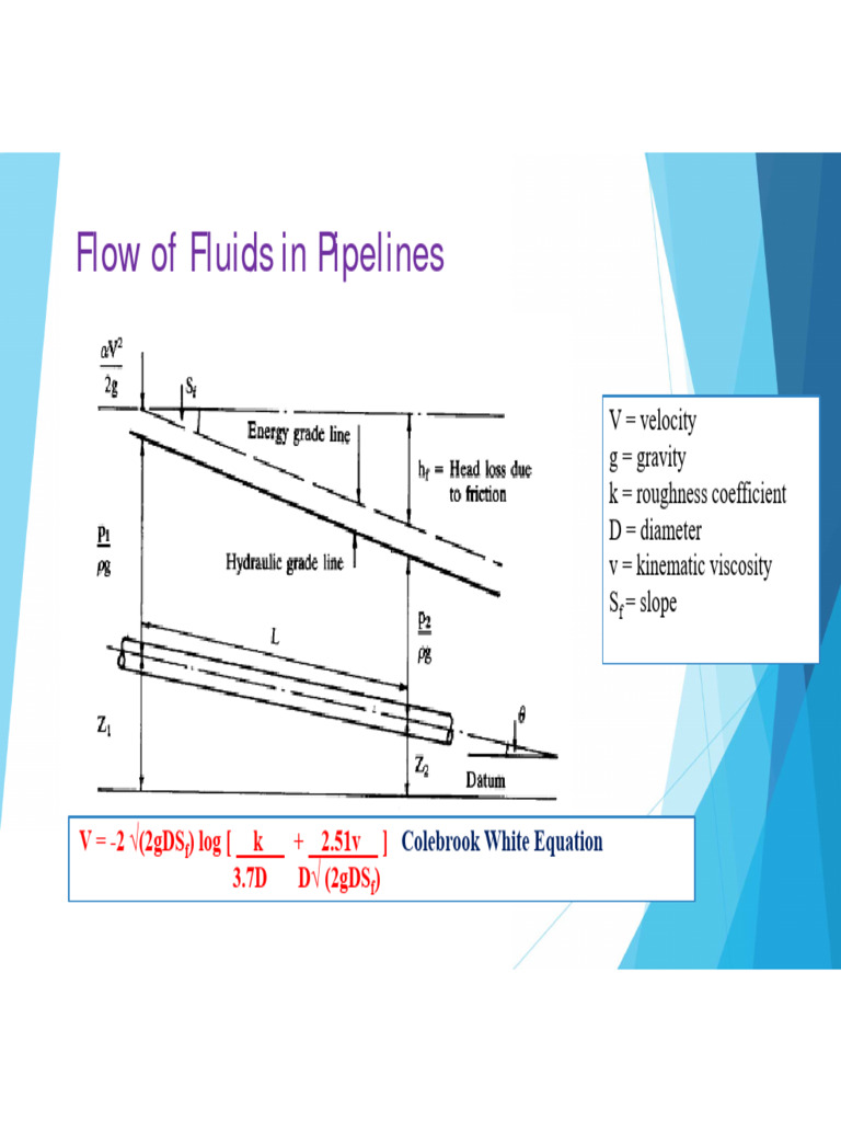 Pipeline Fluid Flow Calculation Guide | PDF | Fluid Dynamics | Physical ...