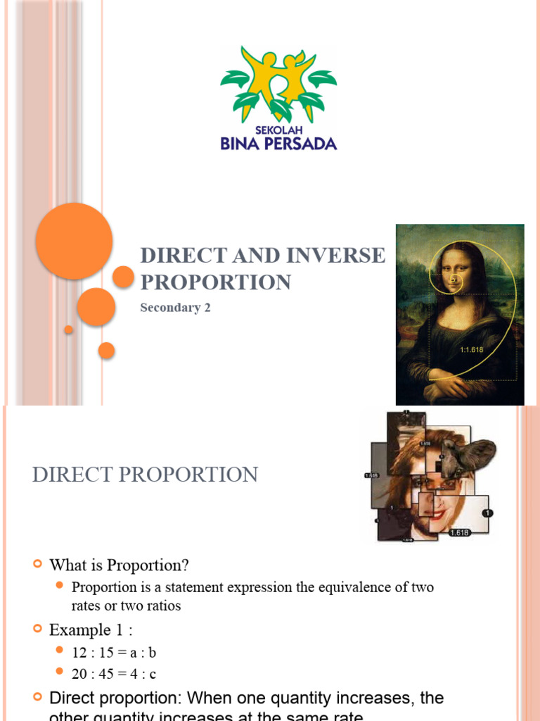 Direct and Inverse Proportion | PDF | Velocity | Mass