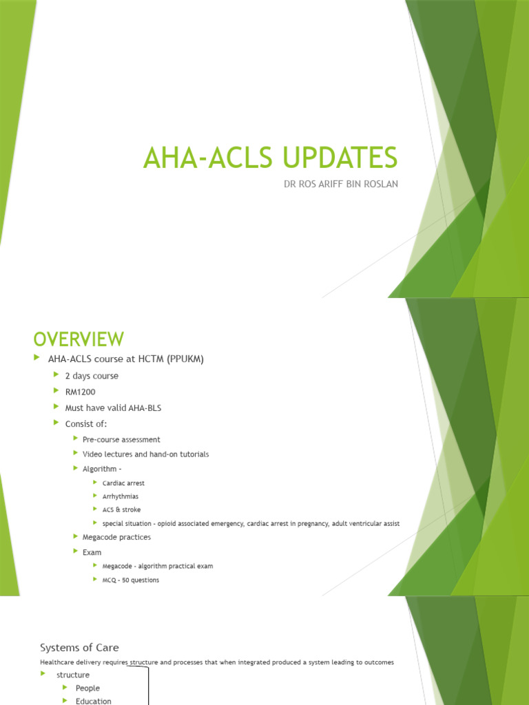 Aha Acls Updates | PDF | Cardiopulmonary Resuscitation | Cardiac Arrest