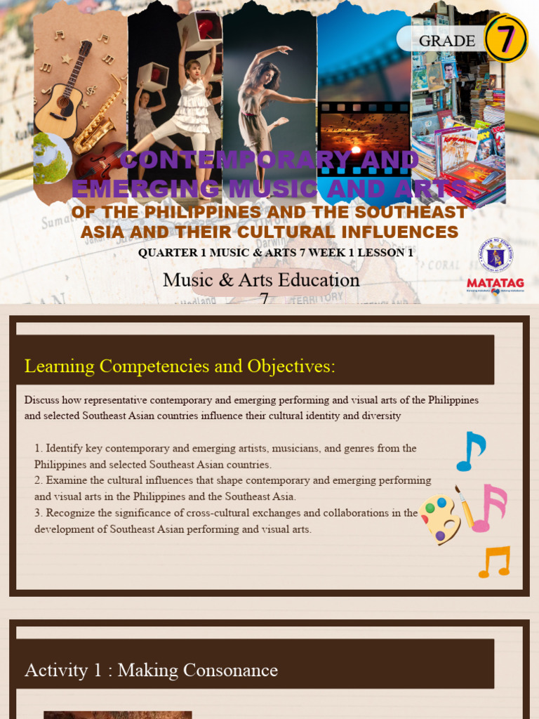 Q1 PPT - Music and Arts 7 - Week 1 - Lesson 1-2 | PDF | The Arts | Performing Arts