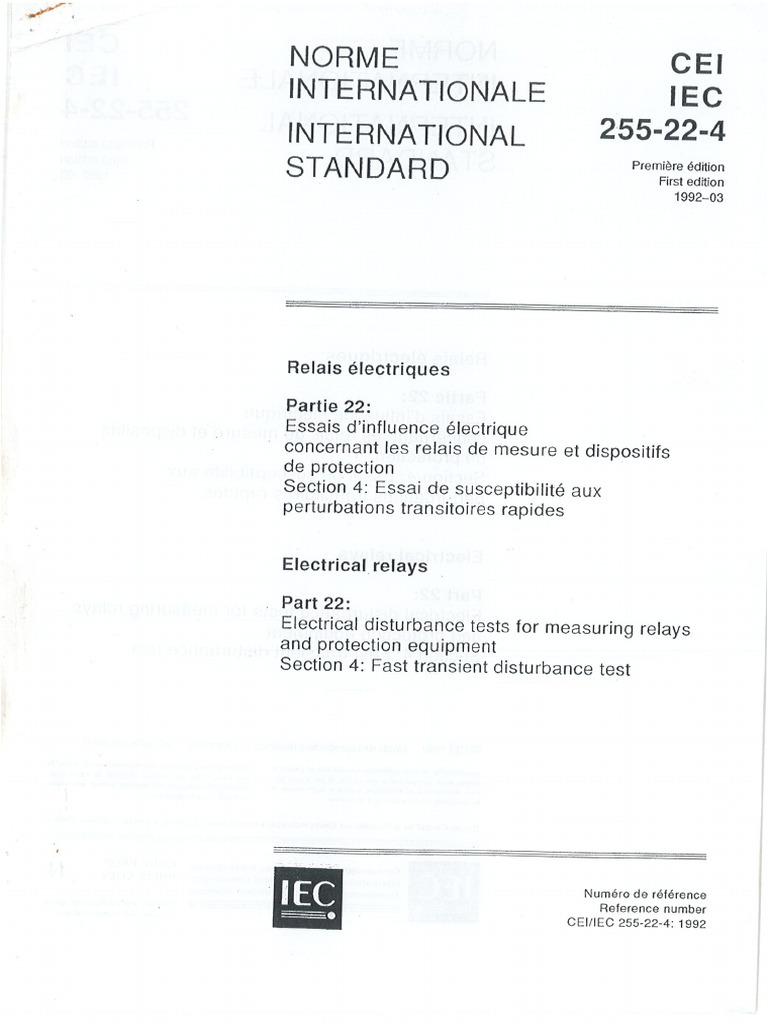 Iec-255 22 4 | PDF
