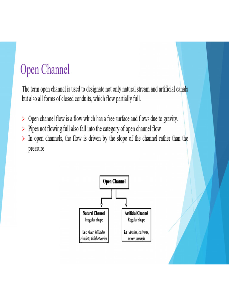 Lecture 6 - Open Channel | PDF | Hydrology | Physical Phenomena