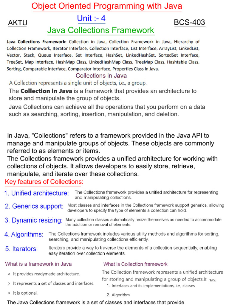 OOPS with Java Unit 4 | PDF | Queue (Abstract Data Type) | Class (Computer Programming)