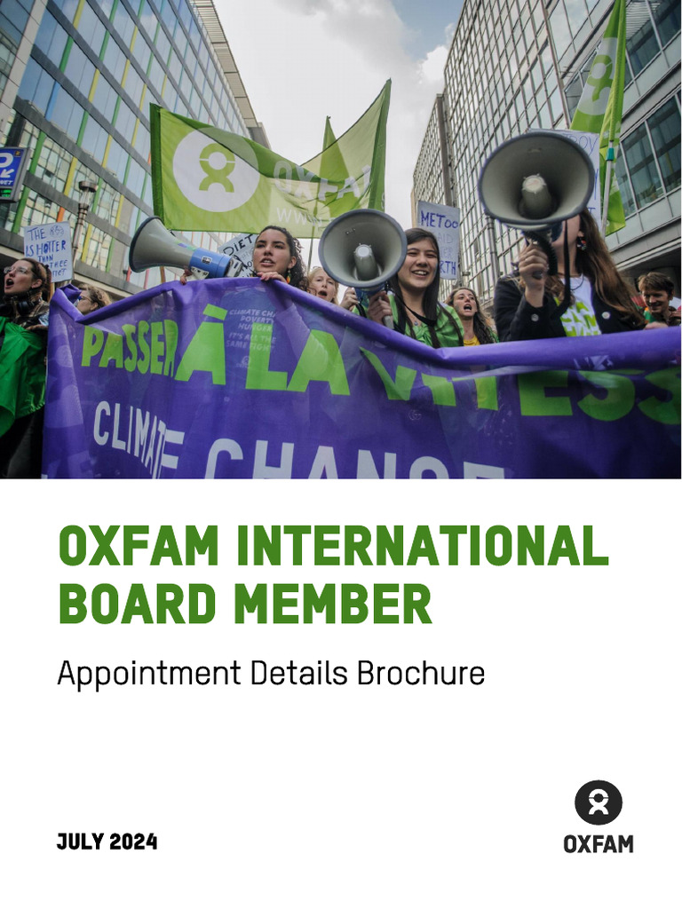 Oxfam International Board Member Guide | PDF | Governance | Oxfam