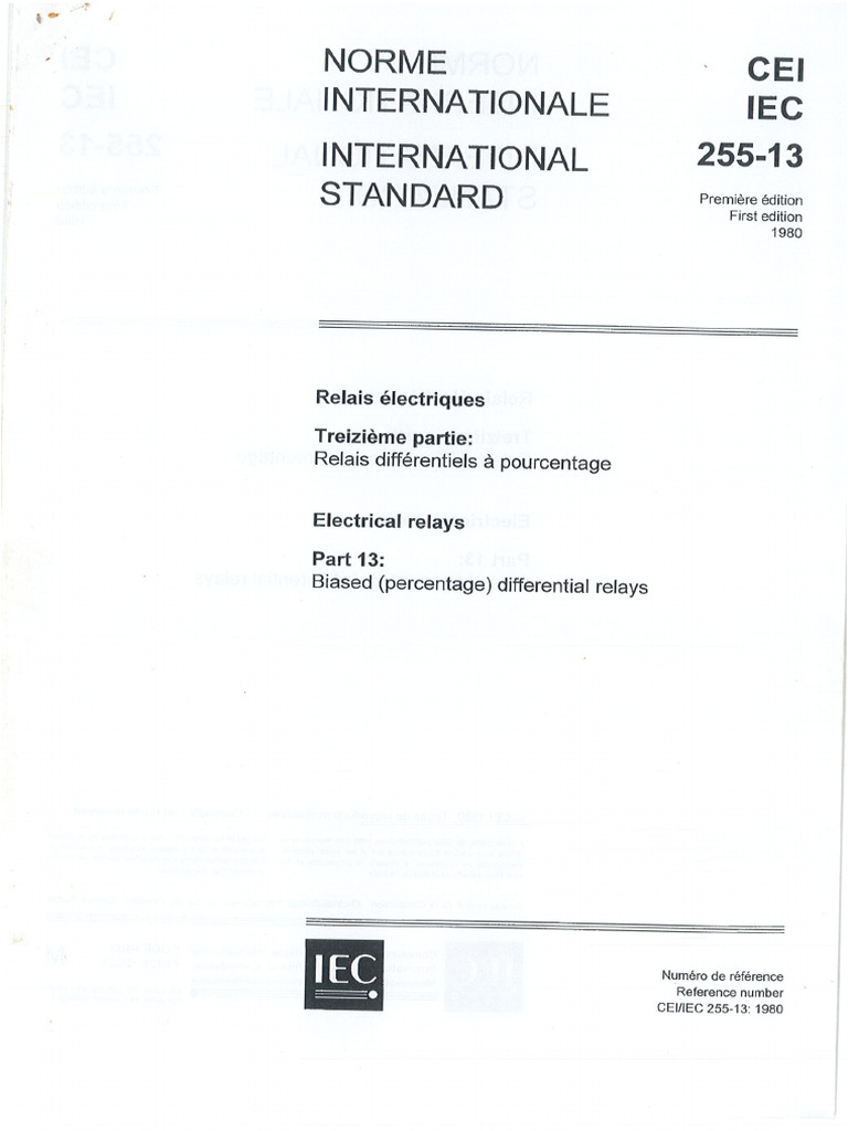 Iec 255 13 | PDF