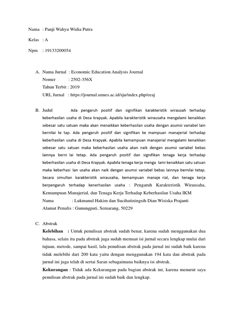 Panji Wahyu Widia Putra - 19133200054 | PDF