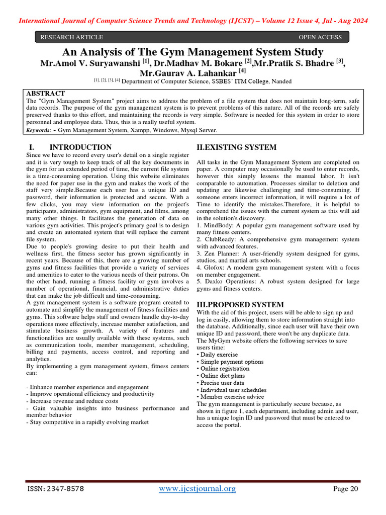 Gym Management Software Insights | PDF | Password | Cloud Computing