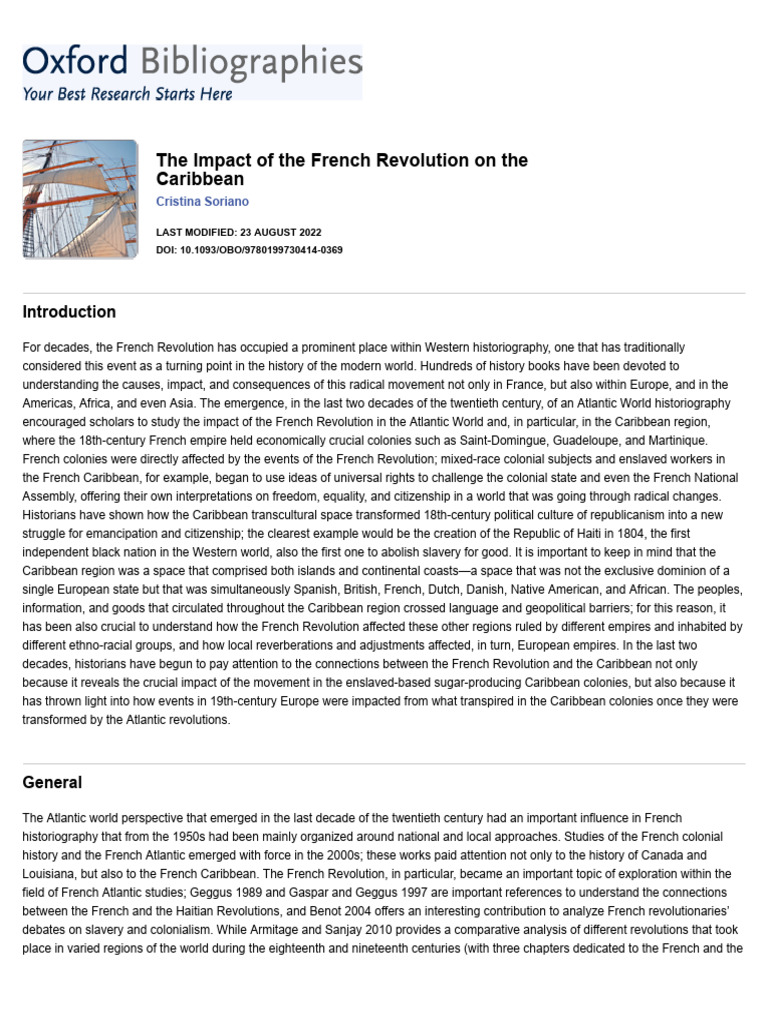 The_Impact_of_the_French_Revolution_on_t | PDF | Abolitionism ...