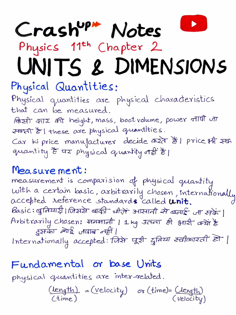 2 Units and Measurements | PDF