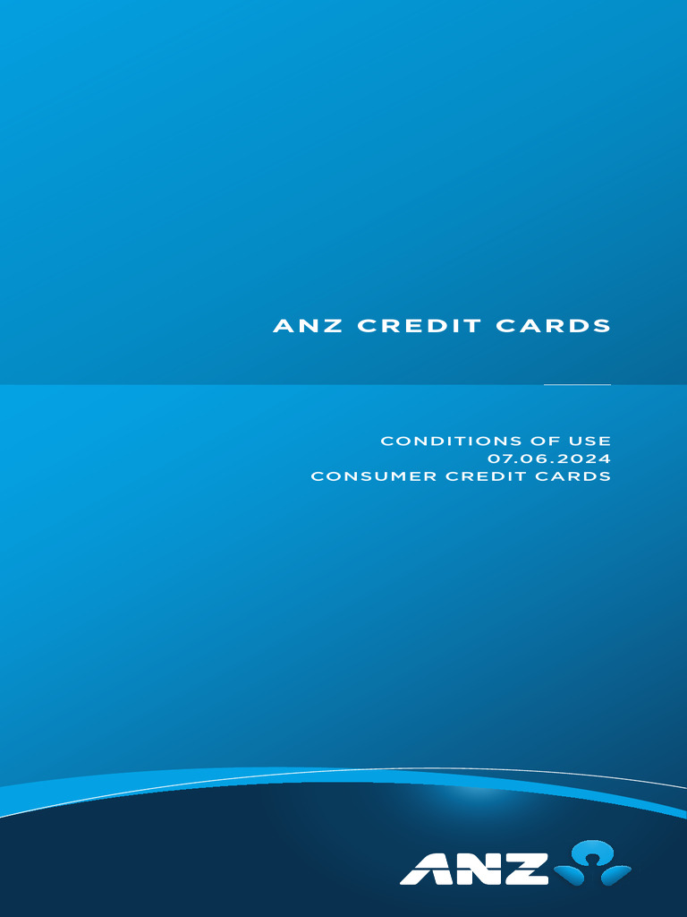 Anz Creditcards Conditions of Use | PDF | Credit Card | Debit Card