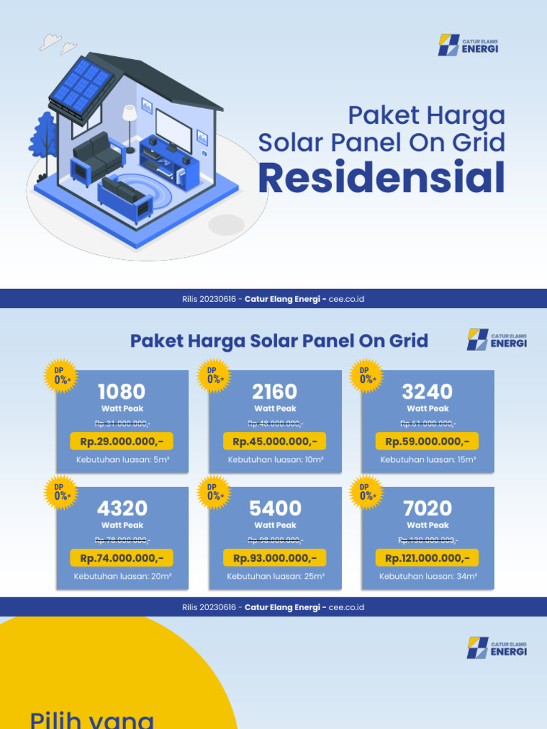 Harga Solar Panel On Grid CEE | PDF