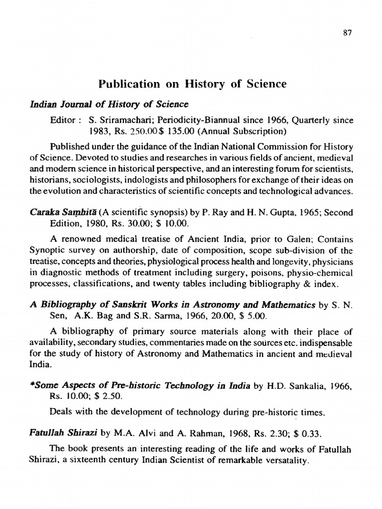 Publication On History of Science | PDF