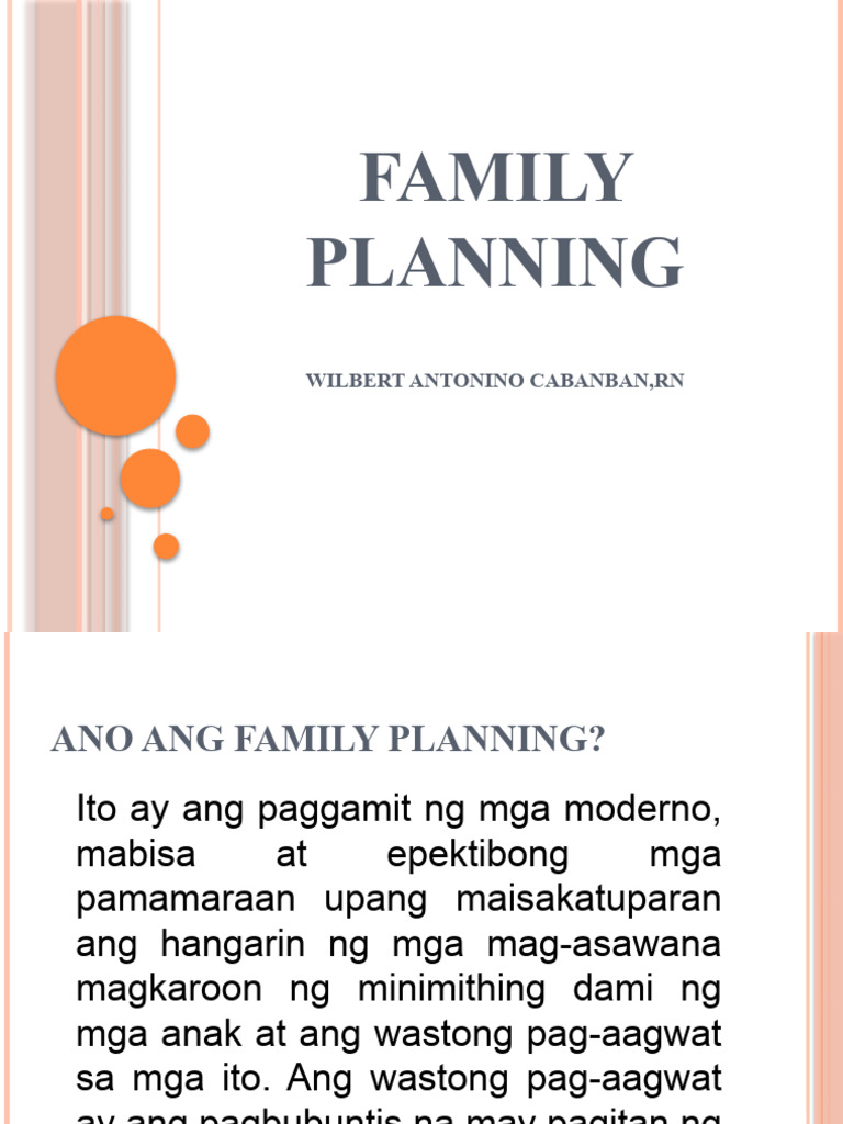 57422151 Family Planning PPT | PDF