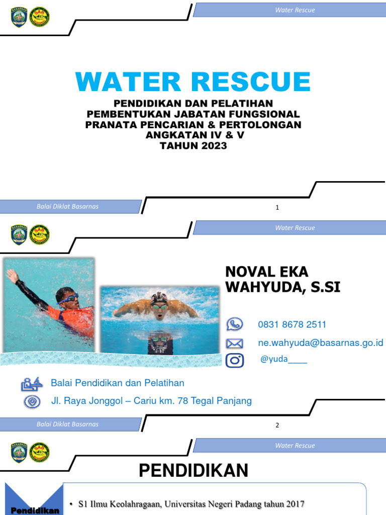 Alat Bantu dan Teknik Water Rescue | PDF