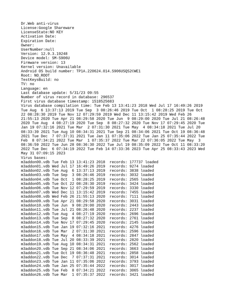 DrWeb Crash | PDF | Android (Operating System) | Computing Platforms