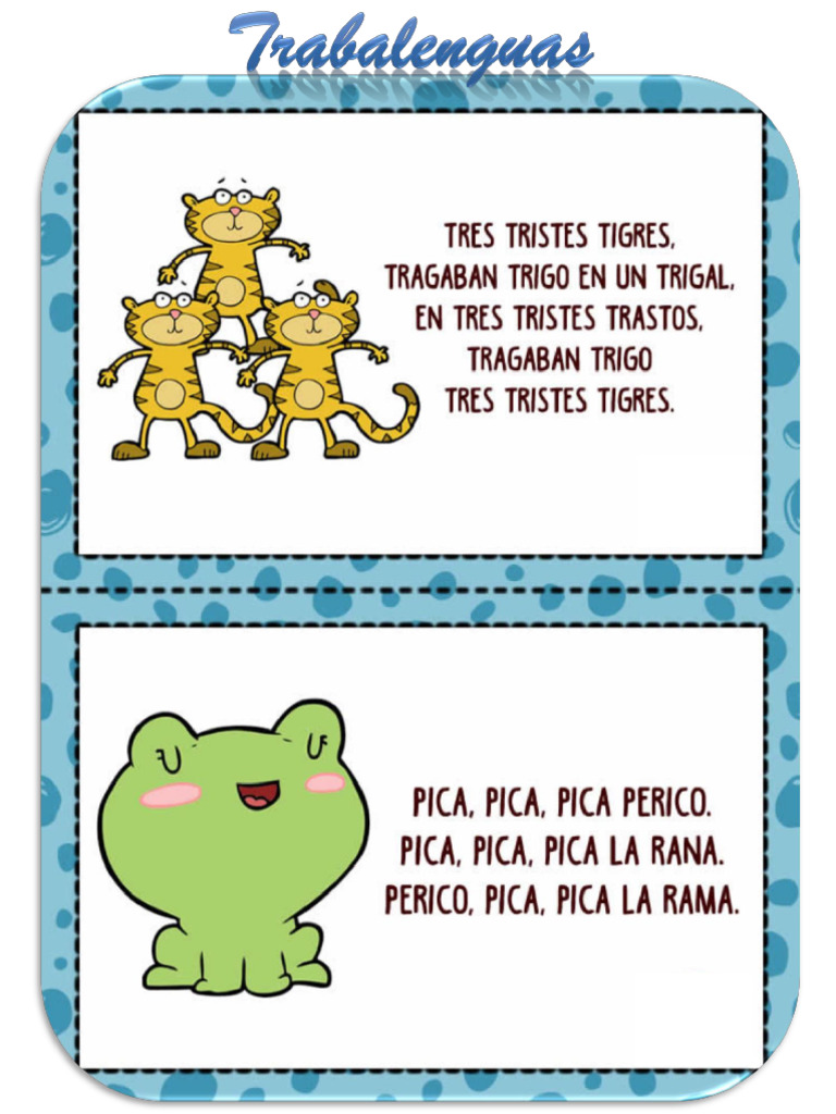 Trabalenguas | PDF